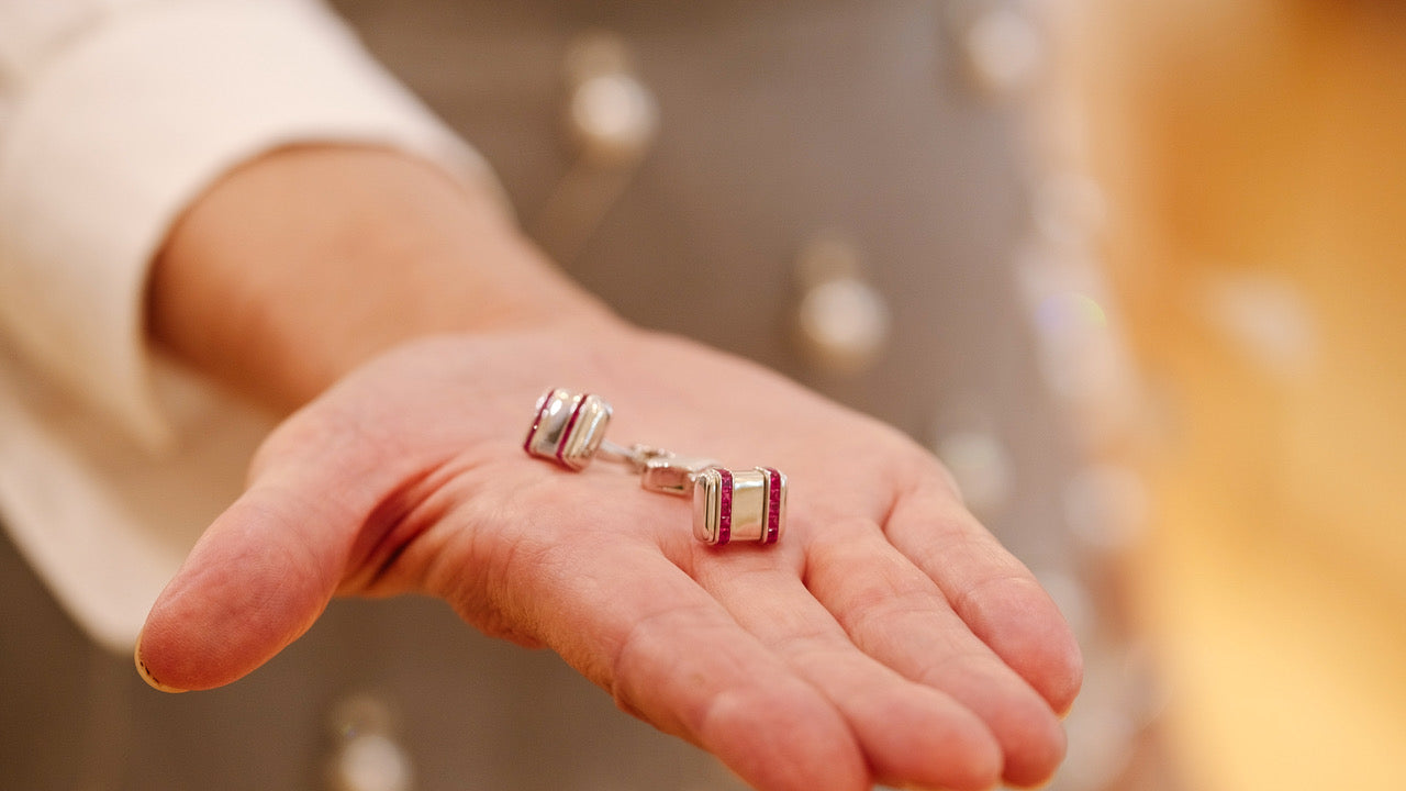 Graff White Gold and Ruby Cufflinks – Tiina Smith Jewelry