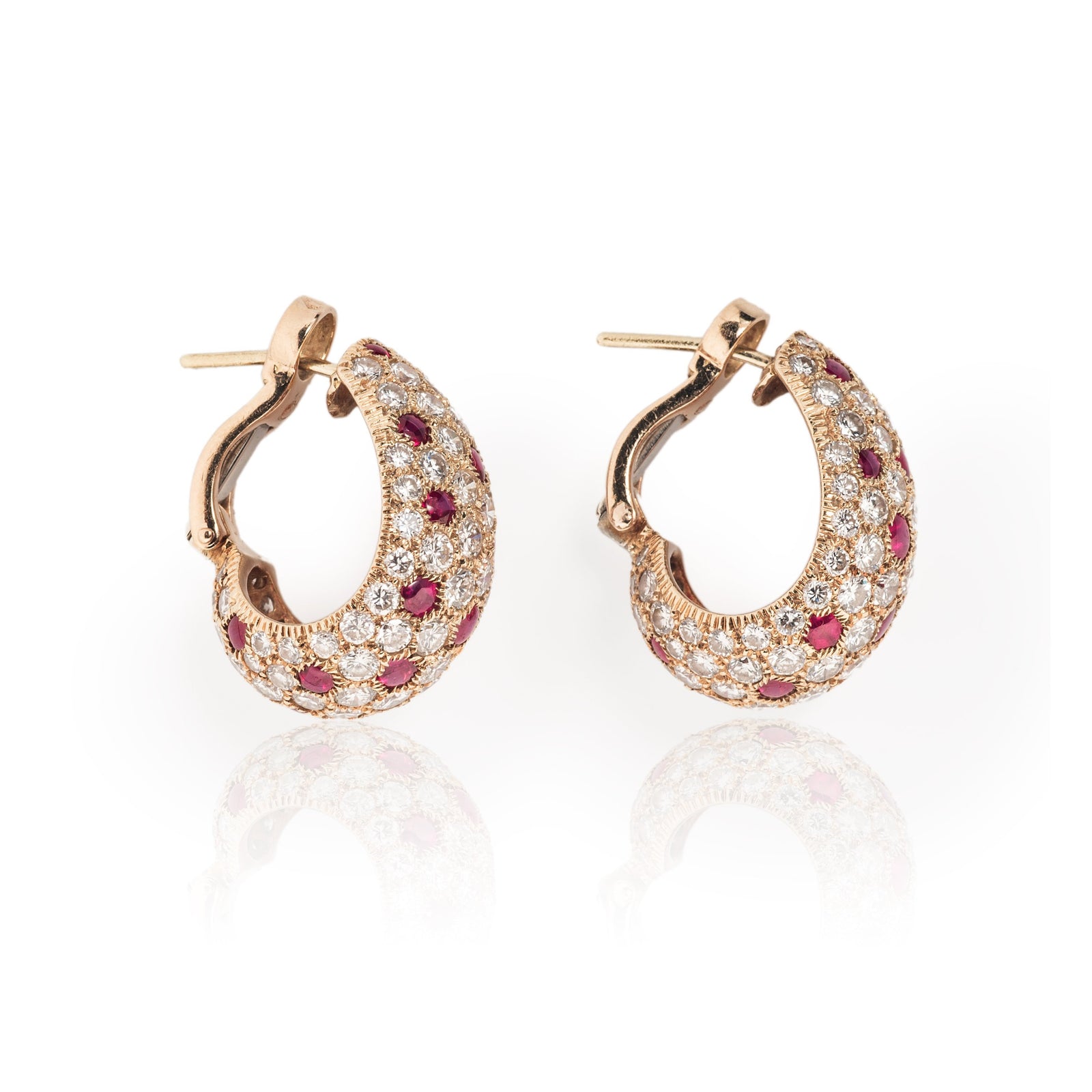 Cartier Ruby and Diamond Earrings – Tiina Smith Jewelry