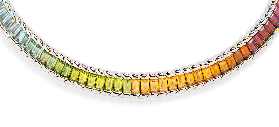 Gubelin Gemset Rainbow Necklace – Tiina Smith Jewelry