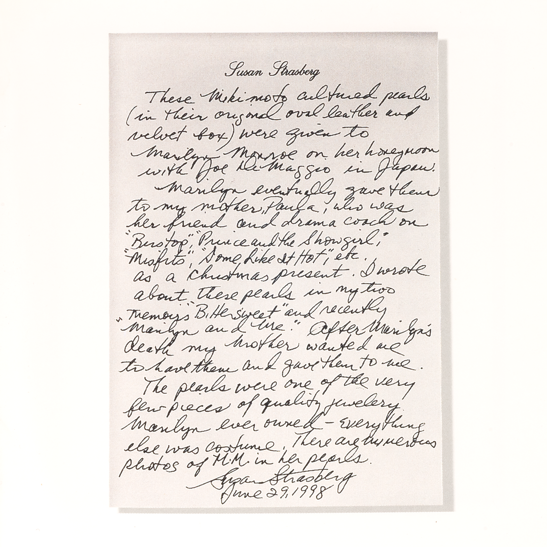 Mikimoto Marilyn Monroe Pearls – Tiina Smith Jewelry